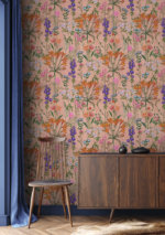 DELPHINIUM WALLPAPER (10M) – Lucy Tiffney